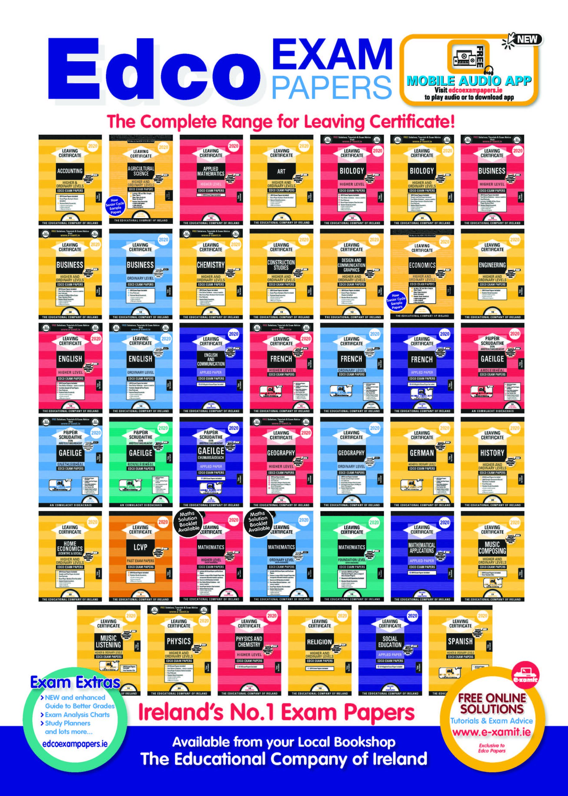 Leaving Cert – Edco Exam Papers